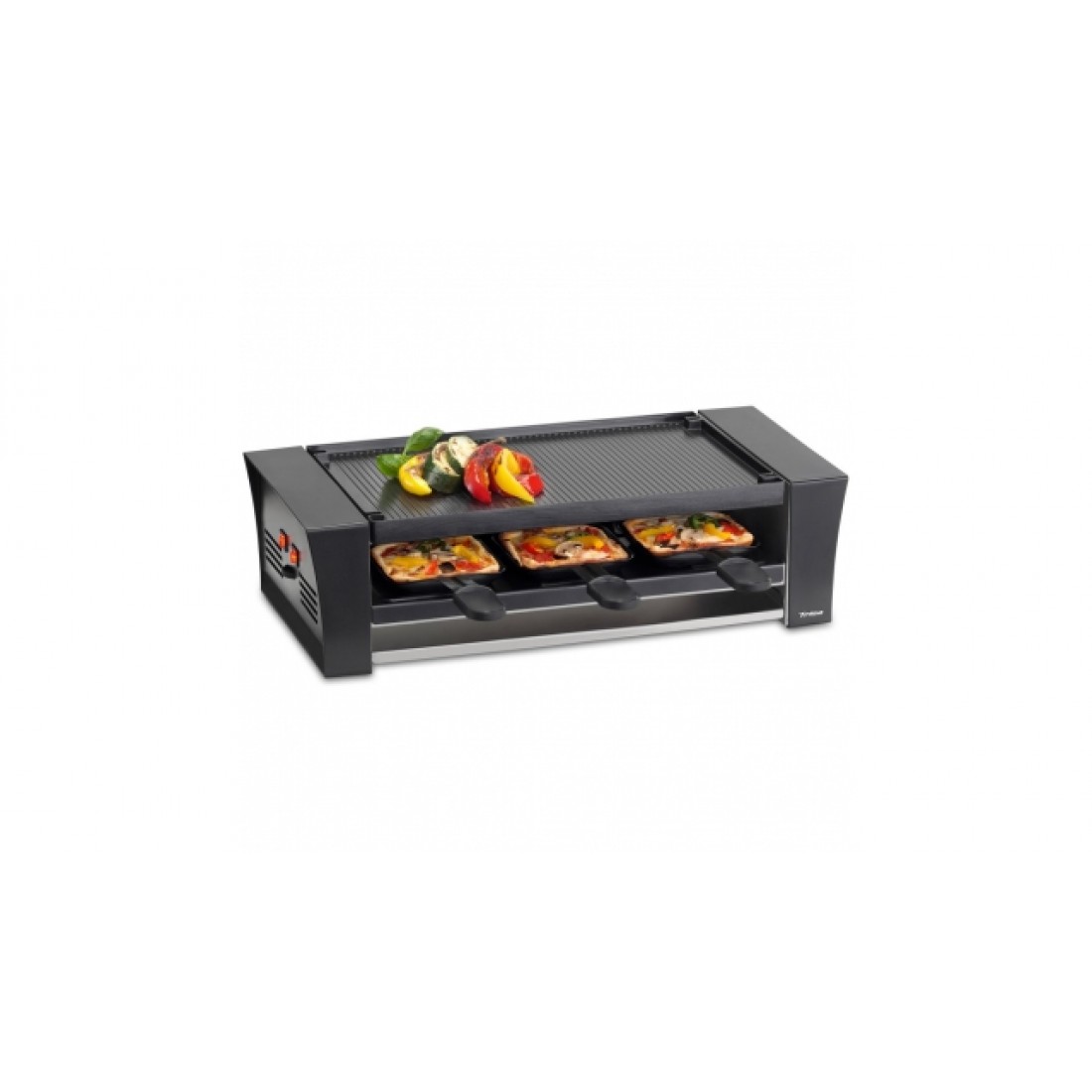 Trisa 6-Persoons Pizza Raclette Zwart